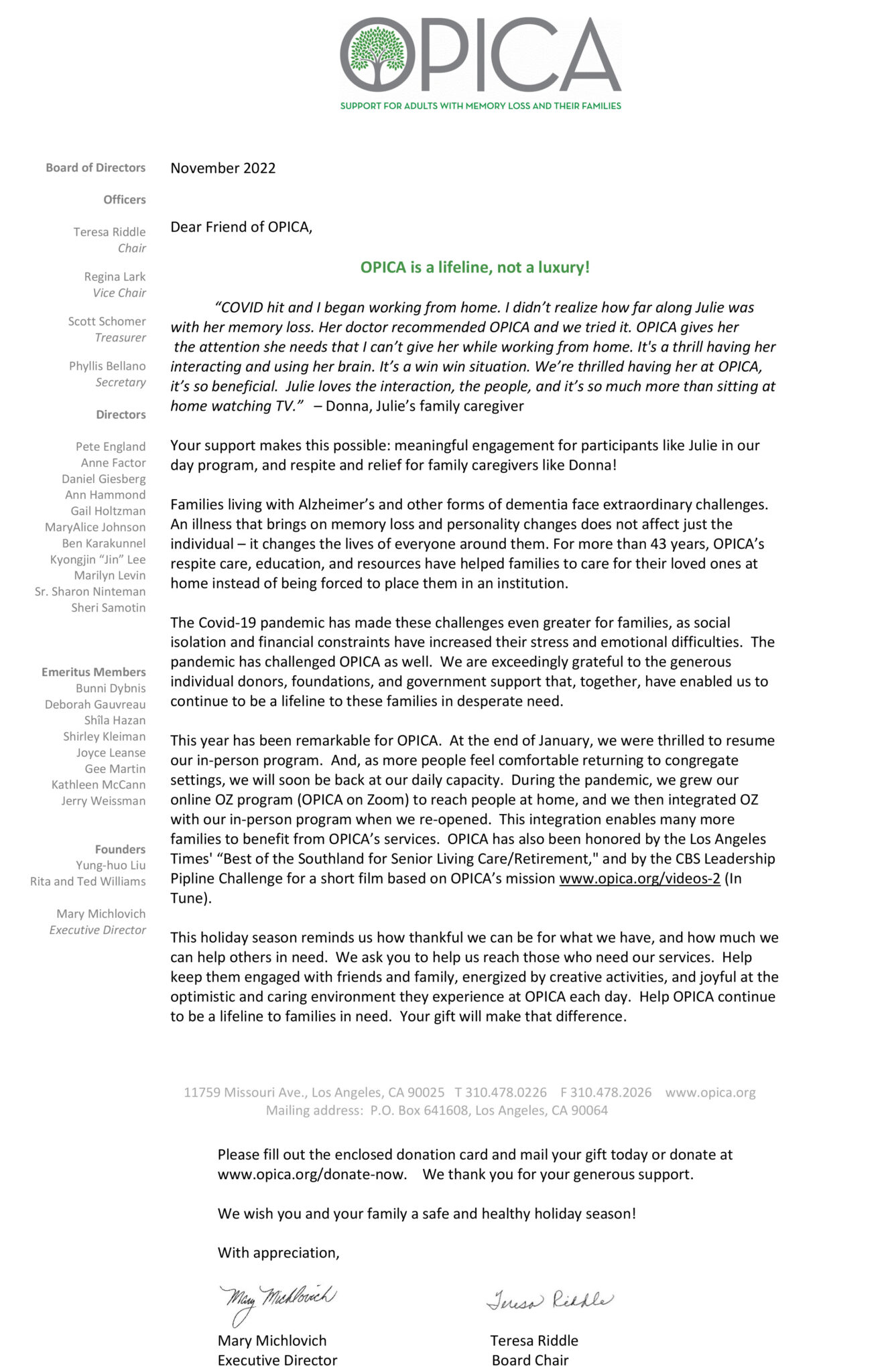 OPICA Adult Day Care Program & Counseling Center – Just another ...