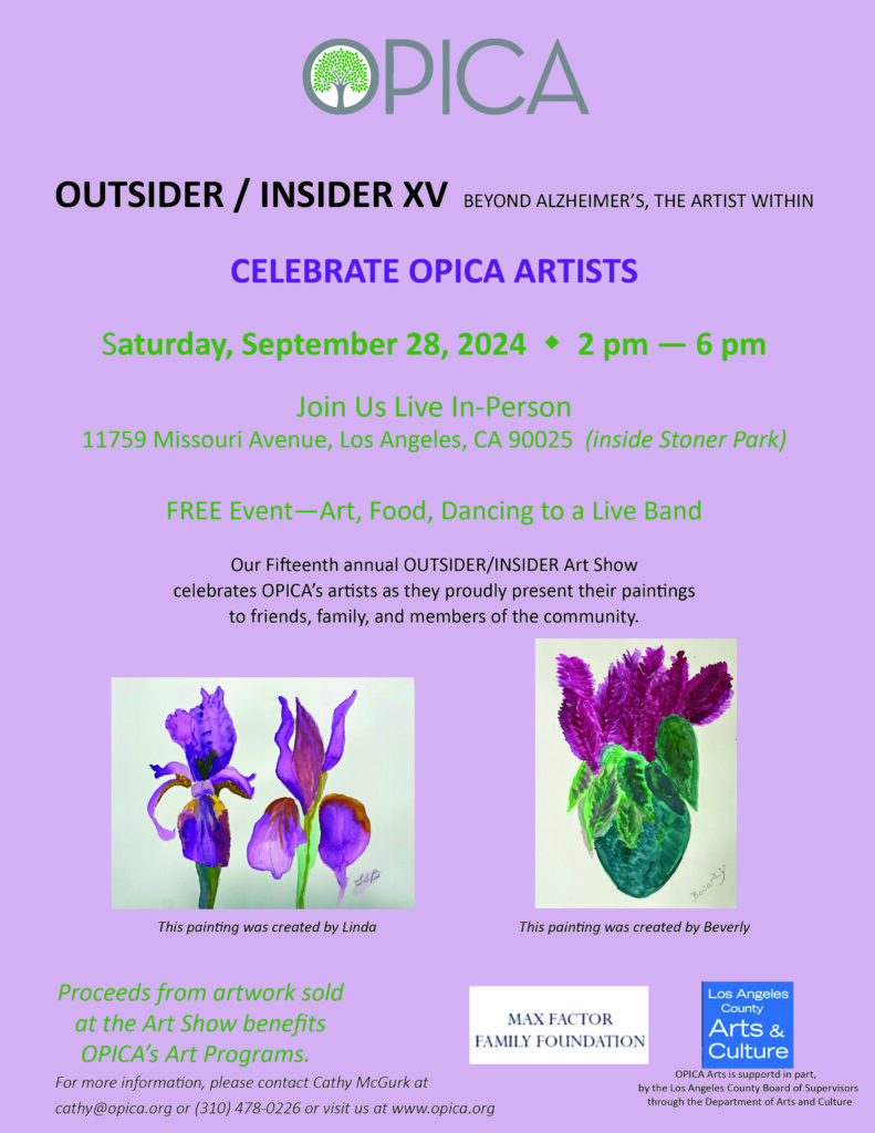 2024 Art Show Flyer – OPICA Adult Day Care Program & Counseling Center