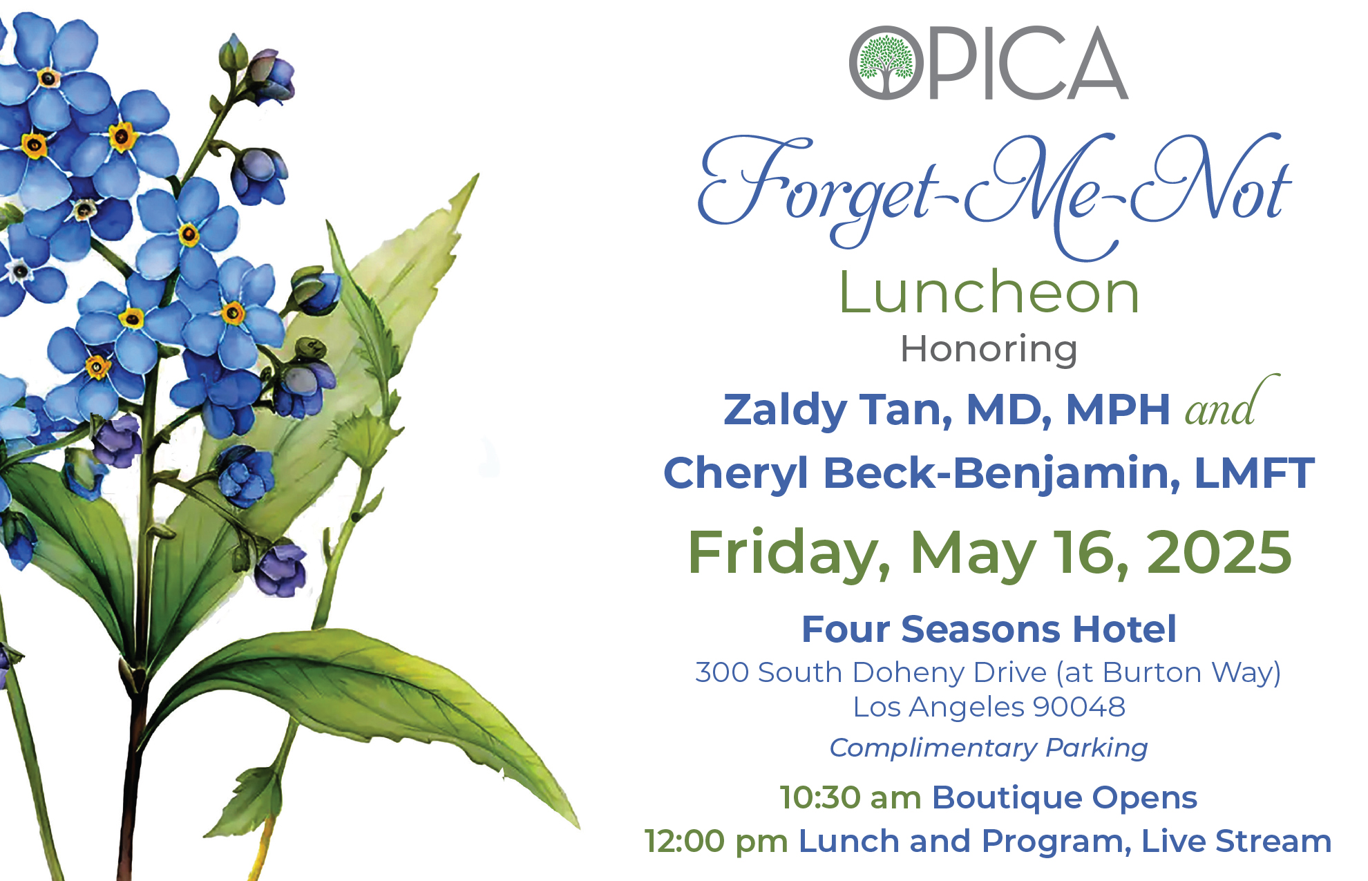 SAVE THE DATE 2025 – OPICA Adult Day Care Program & Counseling Center